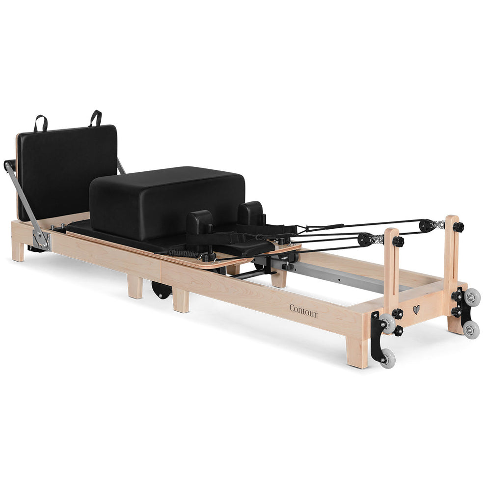 Contour Folding Wooden Pilates Reformer | Compact & Stylish – Manic Fitness